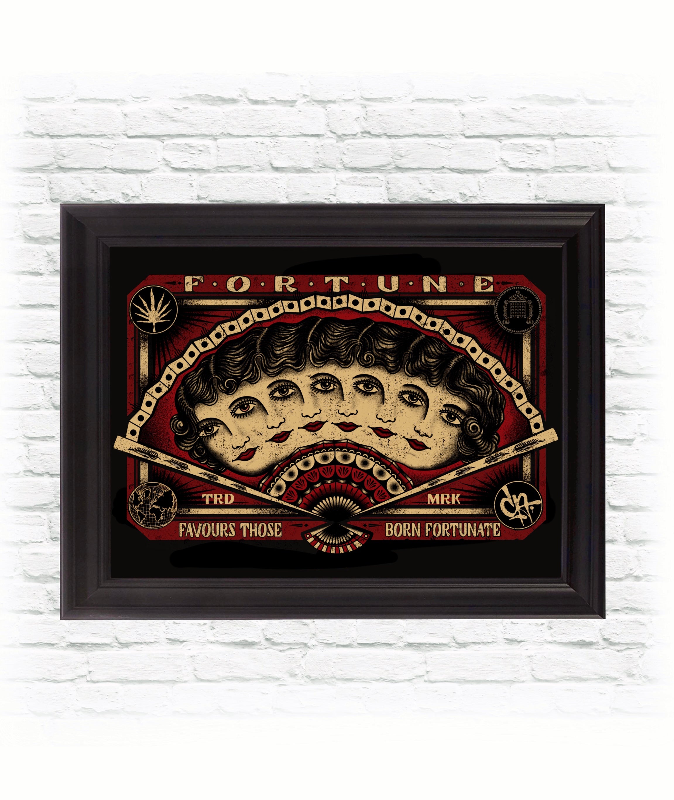Fortune Favours - A3 Heavyweight Art Print – Dark As Day Apparel